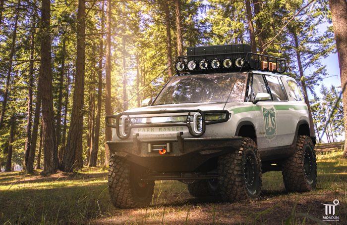 Rivian R1S All-Electric SUV Concept for US Forest Rangers