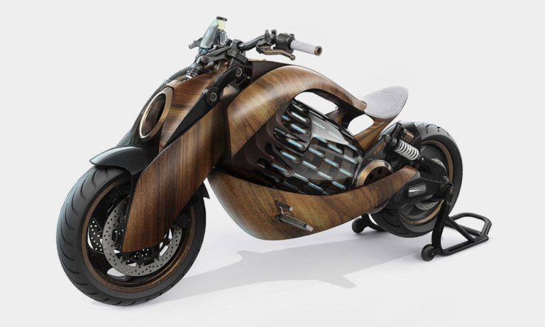 EV-1 Electric Cruiser Motorcycle by Newron Motors | tractionlife.com